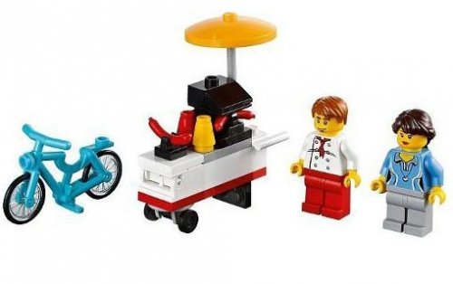 LEGO Hot Dog Verkoper (Polybag) (LEGO 40078) | 673419198752 | LEGO City ...