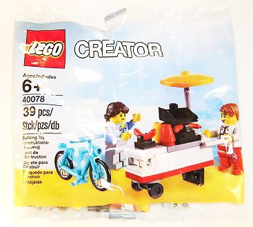 LEGO Hot Dog Verkoper (Polybag) (LEGO 40078) | 673419198752 | LEGO City ...
