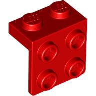 LEGO Bracket 1x2 - 2x2 ROOD (100 stuks) | BRICKshop - LEGO en DUPLO ...