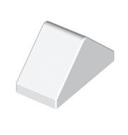 LEGO Daknok 45 2x1 WIT (100 stuks) | BRICKshop - LEGO en DUPLO specialist