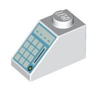 LEGO Dakpan 45 2x1 WIT Kassa (10 stuks) | BRICKshop - LEGO en DUPLO ...