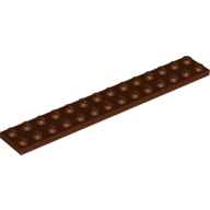 LEGO Plaat 2x14 BRUIN (100 stuks) | BRICKshop - LEGO en DUPLO specialist