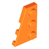 LEGO Plaat 3x2 Wedge Links ORANJE (100 stuks) | BRICKshop - LEGO en ...