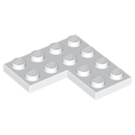 LEGO Plaat 4x4 Hoek WIT (100 stuks) | BRICKshop - LEGO en DUPLO specialist