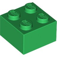 LEGO Steen 2x2 GROEN (100 stuks) | Stenen | LEGO Onderdelen | BRICKshop ...