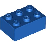 LEGO Steen 2x3 BLAUW (100 stuks) | Stenen | LEGO Onderdelen | BRICKshop ...