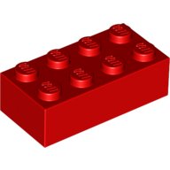 LEGO Steen 2x4 ROOD (100 stuks) | Stenen | LEGO Onderdelen | BRICKshop ...
