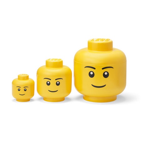 LEGO Opbergbox Hoofd Boy (Set 3 stuks) | 5711938249878 | LEGO ...