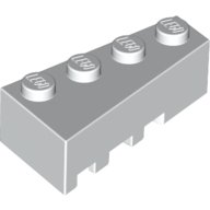 LEGO Steen 4x2 met Hoek Rechts WIT (10 stuks) | BRICKshop - LEGO en ...